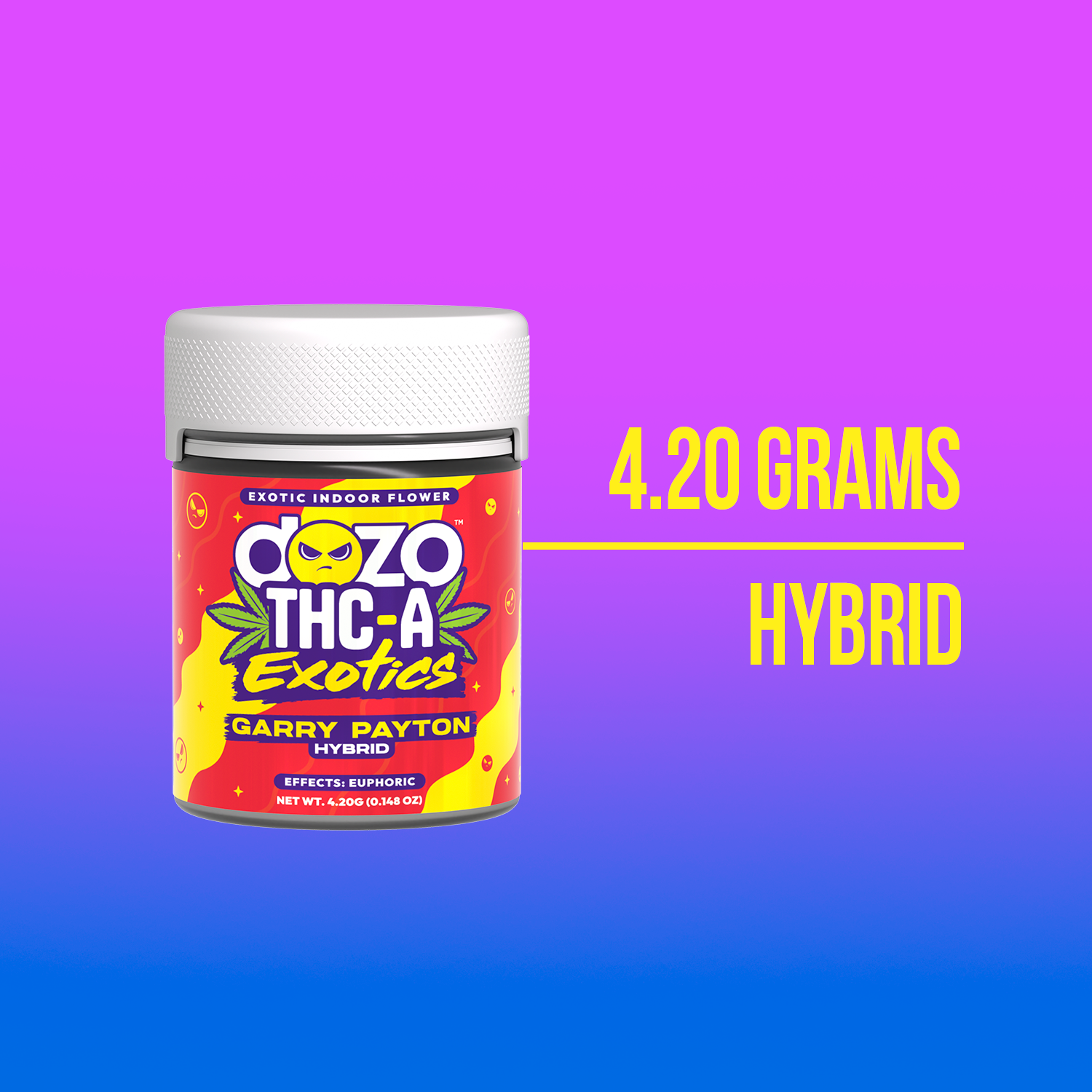 Extremly Potent 4.2g Dozo THC-A INDOOR FLOWER | Garry Payton - Hybrid ...