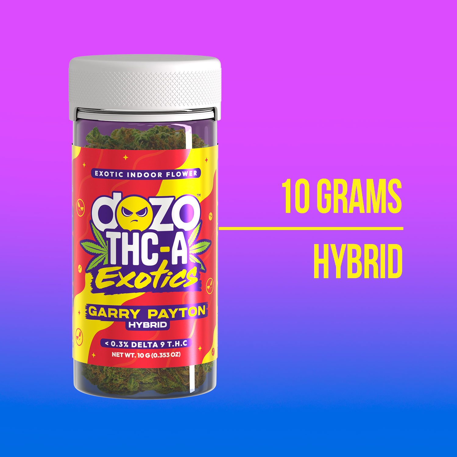 Extremly Potent 10g Dozo THC-A INDOOR FLOWER | Garry Payton - Hybrid – dozo